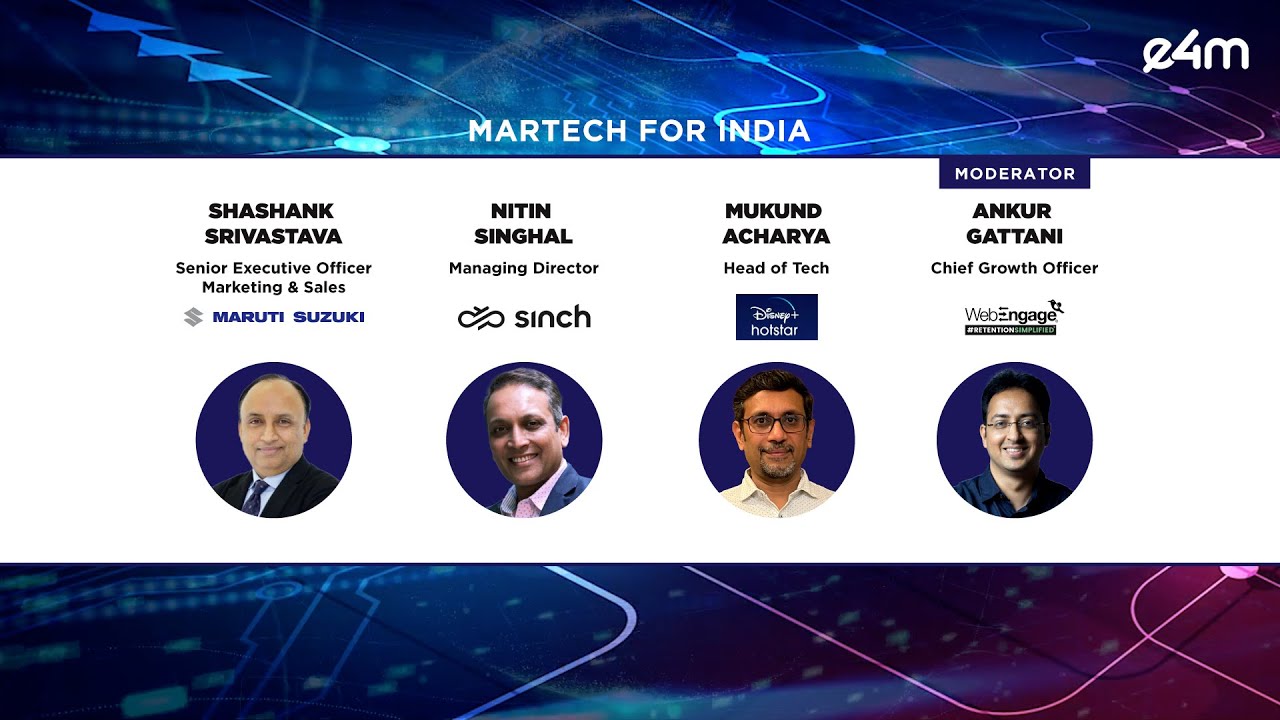 #e4mMartech: Keynote Session on "MarTech for India" - YouTube