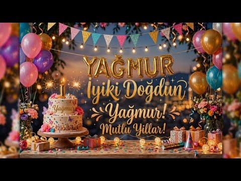 İyi ki Doğdun YAĞMUR - İsme Özel Doğum Günü Şarkısı 2026