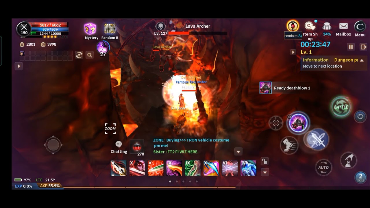 Cabal Mobile Guide : Lava Hellfire / Ever-Heated Lava Stone - YouTube