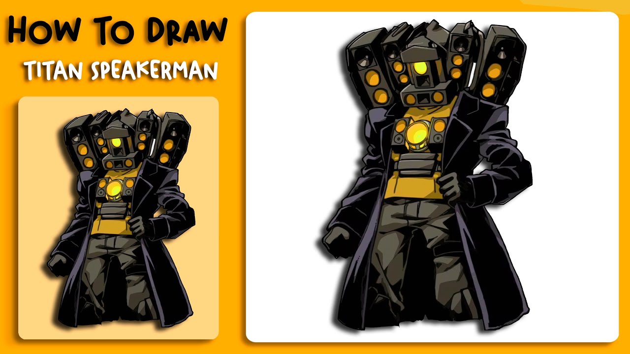 How To Draw Titan Speakerman Upgraded Skibidi Toilet 70 Part 2-1 ...