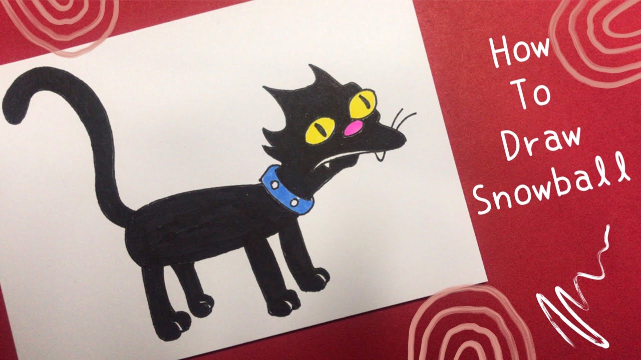 How To Draw Snowball from The Simpsons | art for kids - YouTube