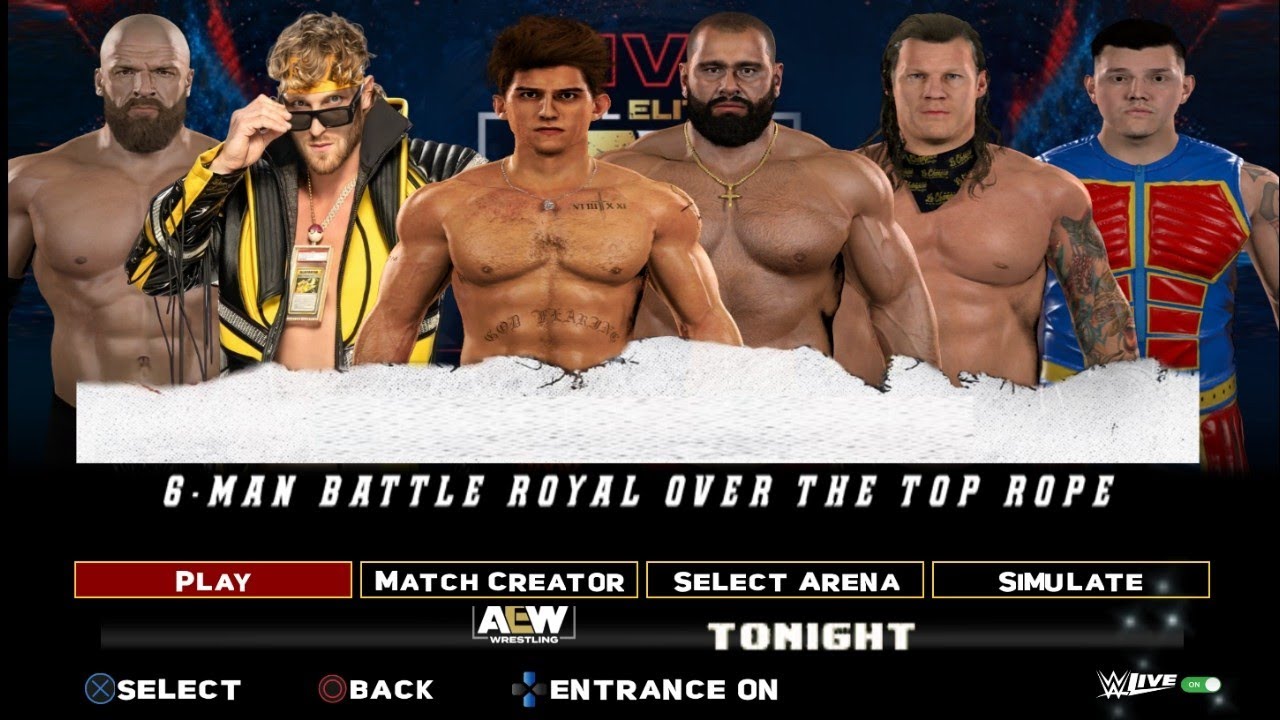 ( AEW Main Event ) 6-Man Battle Royal Over The Top Rope - YouTube