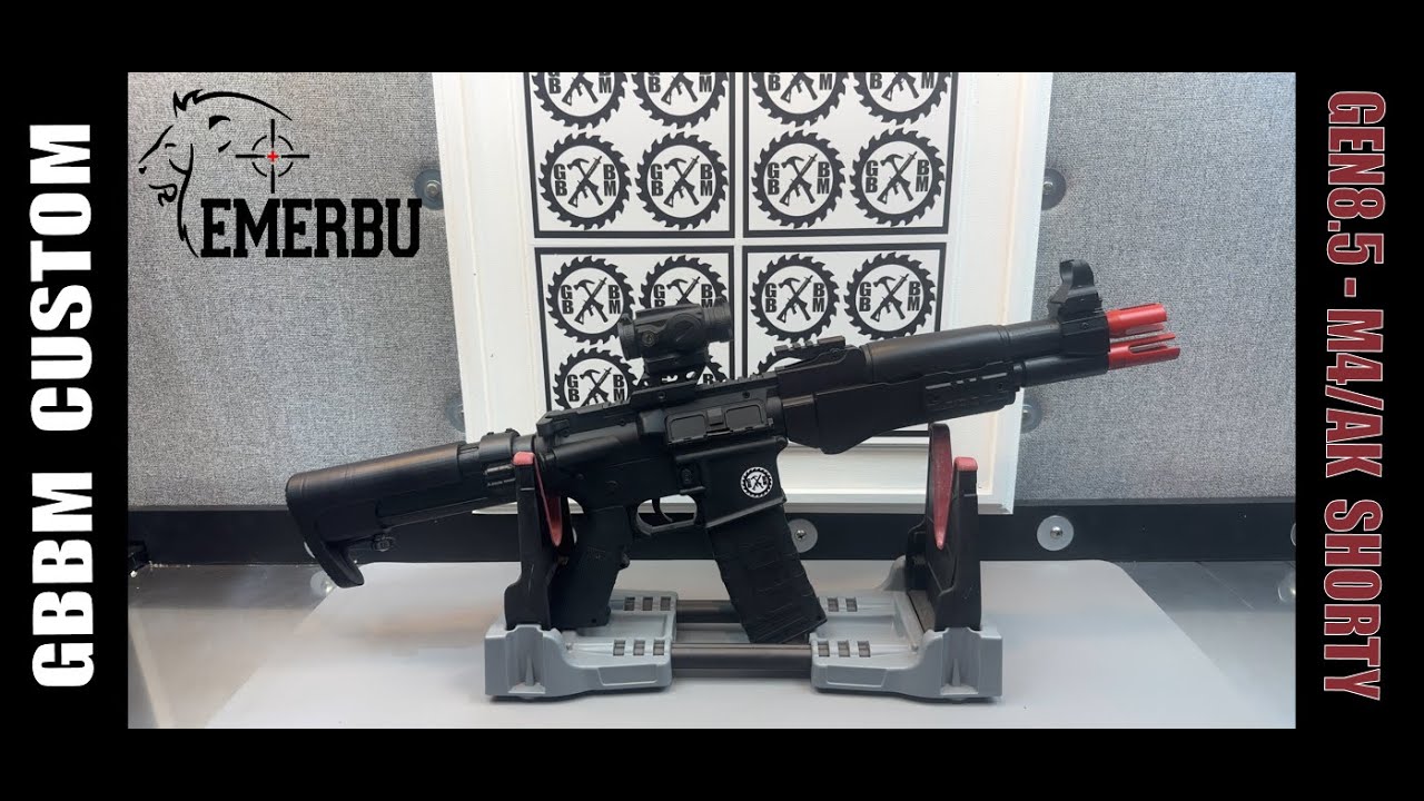 Awesome Custom Gel Ball Blaster -M4-AK Shorty Blacked Out - (TOY ...