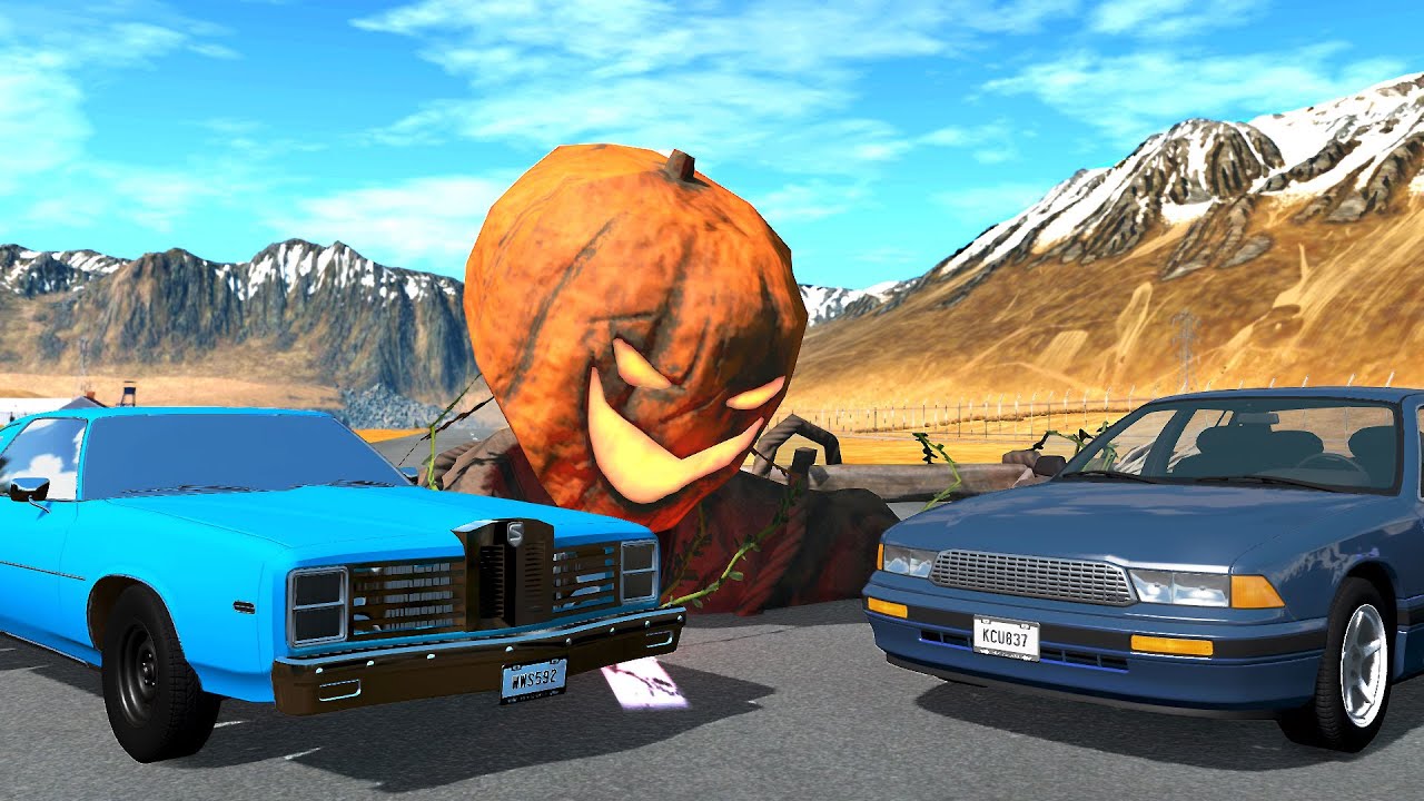 Surviving Halloween Night 👻 Beamng.Drive | Crazy Driven | Beamng Fun ...