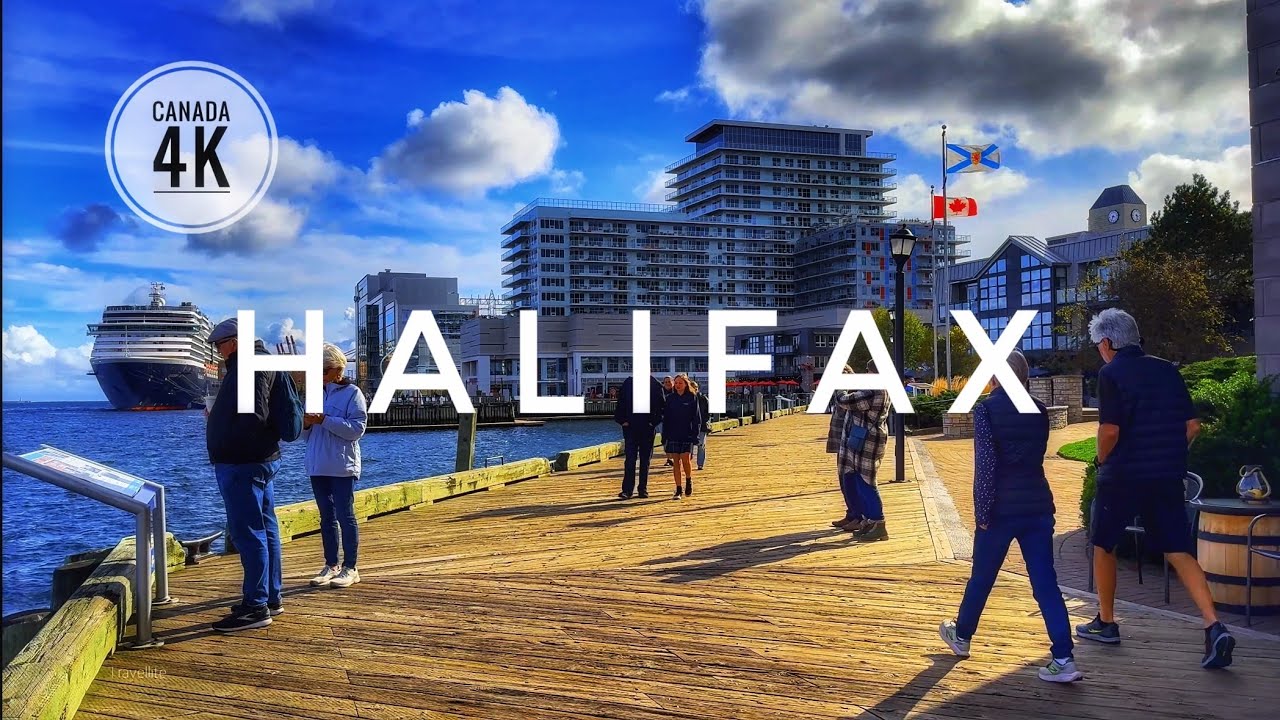 Bright October Day in Halifax Canada 🇨🇦 | Downtown | Waterfront | 4K ...