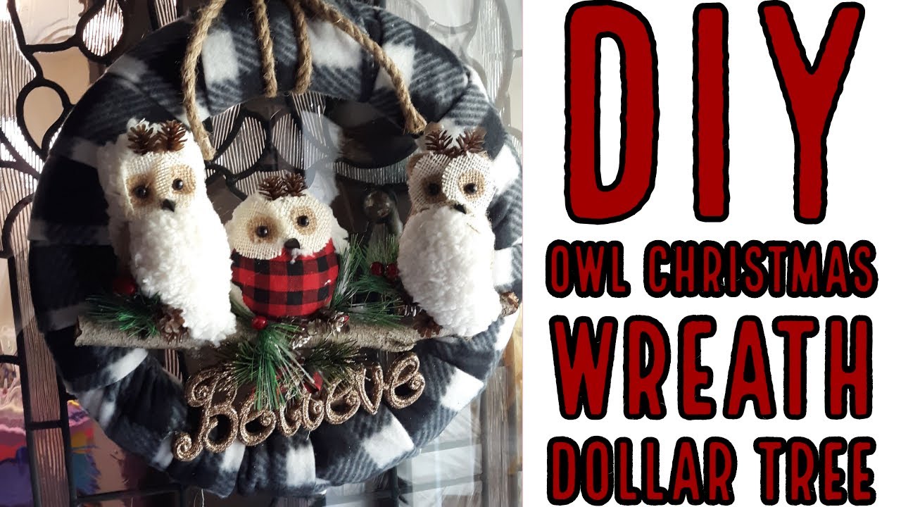 Rustic Owl Wreath/ Dollar Tree - YouTube