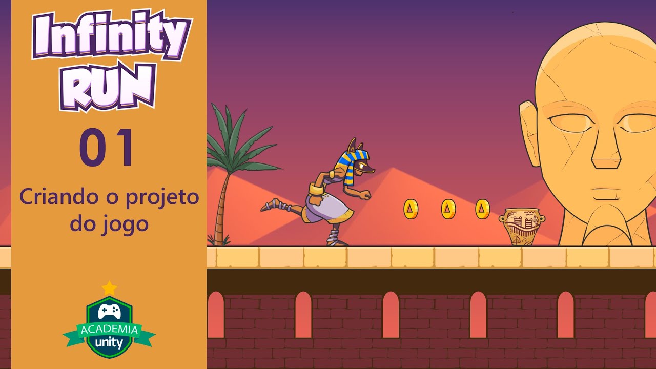 Criando o projeto do jogo Infinity Run, na Unity 2018.3.14 ou superior ...