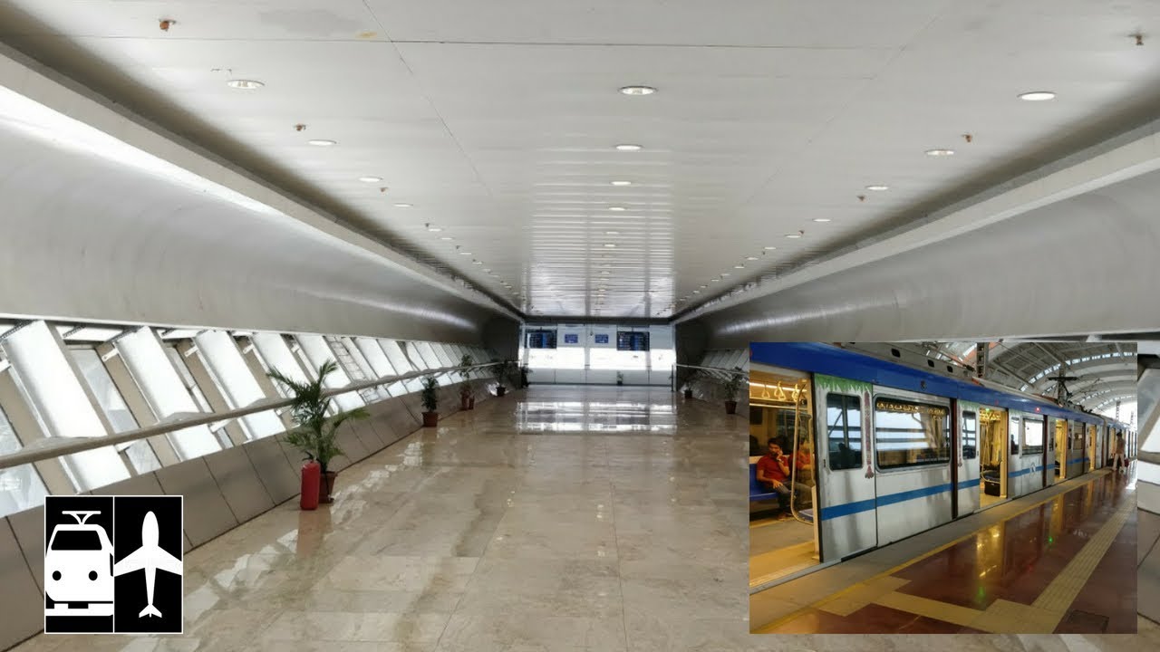 CHENNAI AIRPORT METRO STATION | Ultra Modern Design - Interior View ...