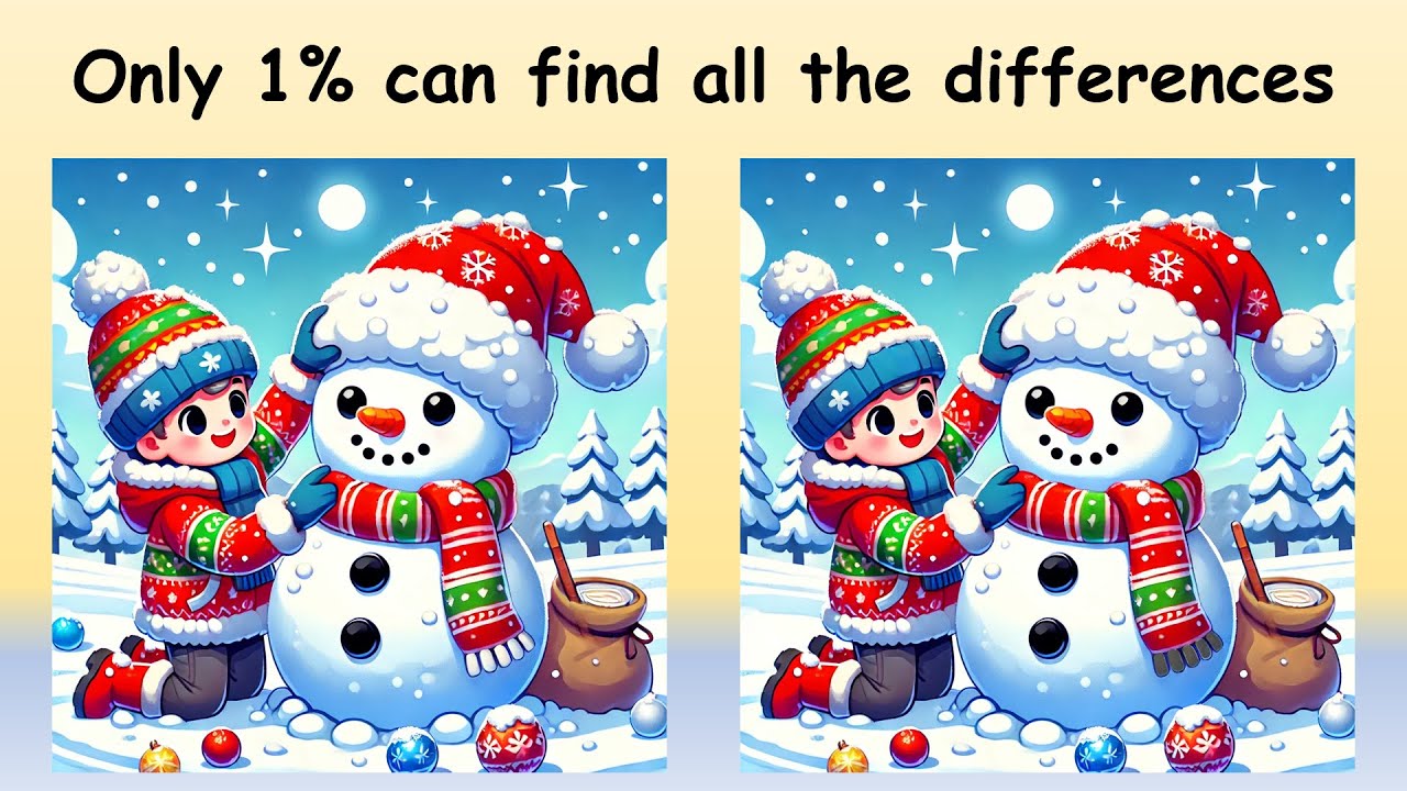 Spot the Difference Challenge! Try to find them all #4 - YouTube