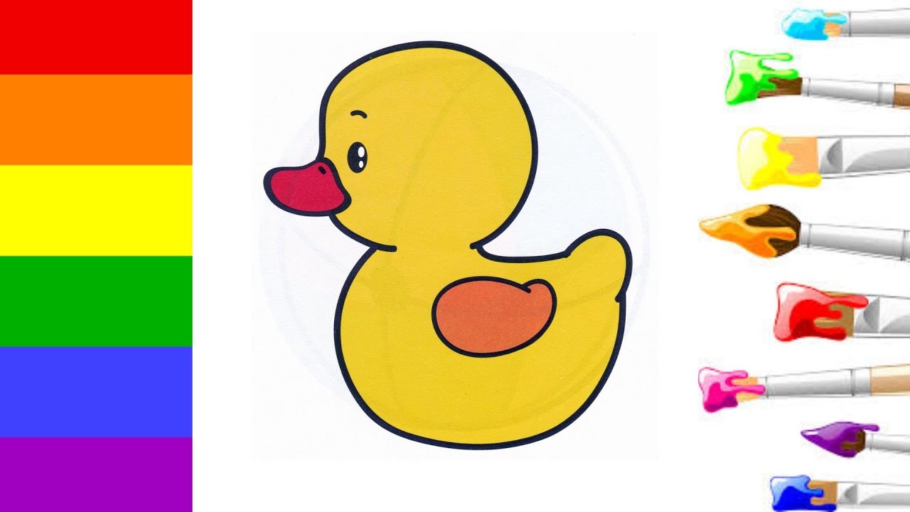 🎨How To Draw A Cute Duck For Kids Step To Step? Quack-Quack-Quack #kids ...