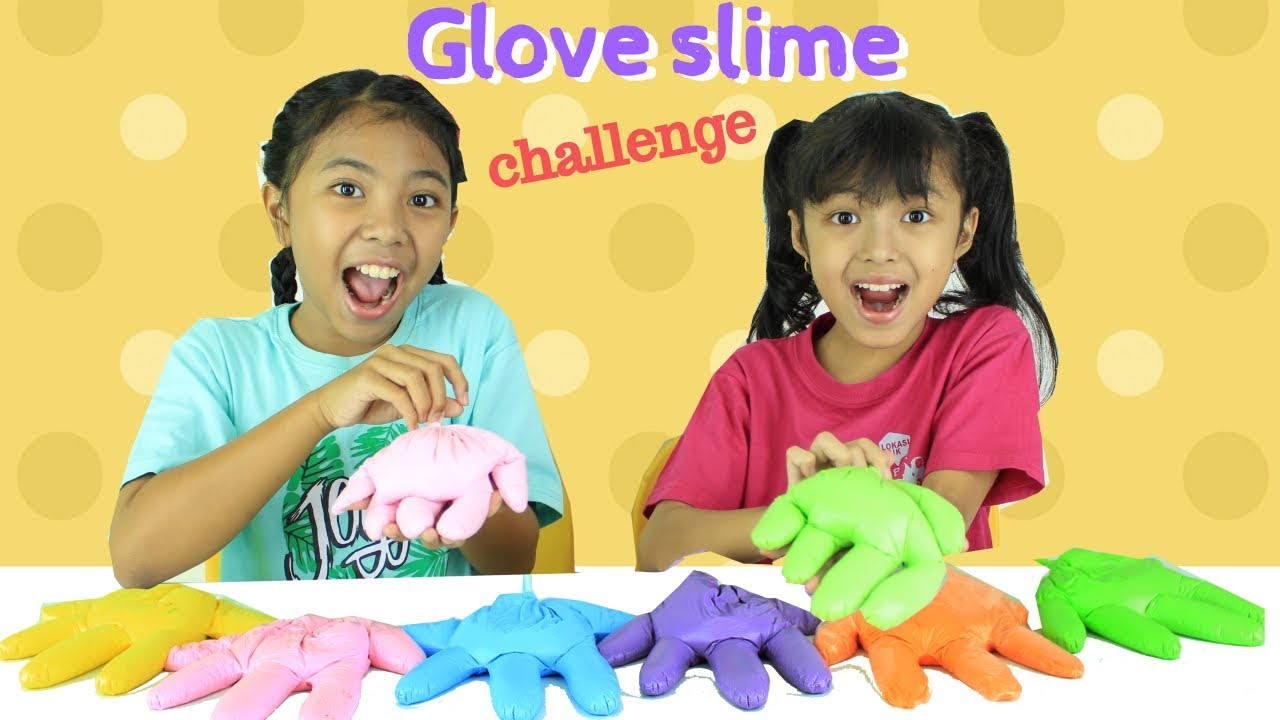 GLOVE SLIME CHALLENGE ♥ 3 COLORS SLIME KEIRA CHARMA SLIME CHALLENGE ...