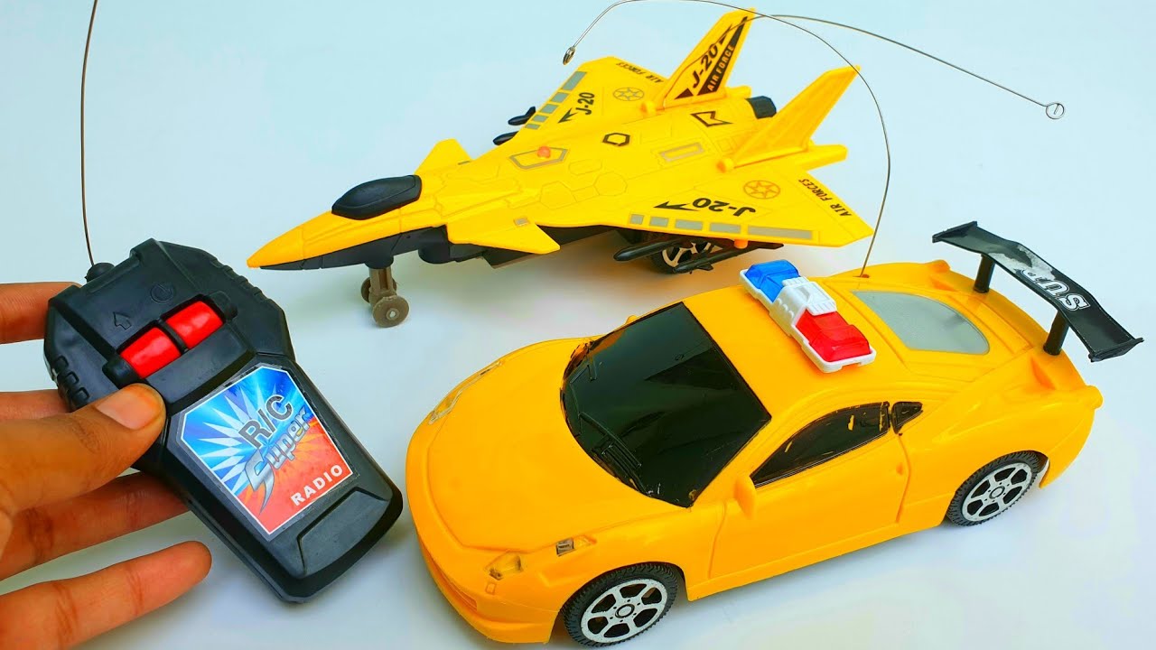 remote control aircrafts & Remote control police car unboxing - YouTube