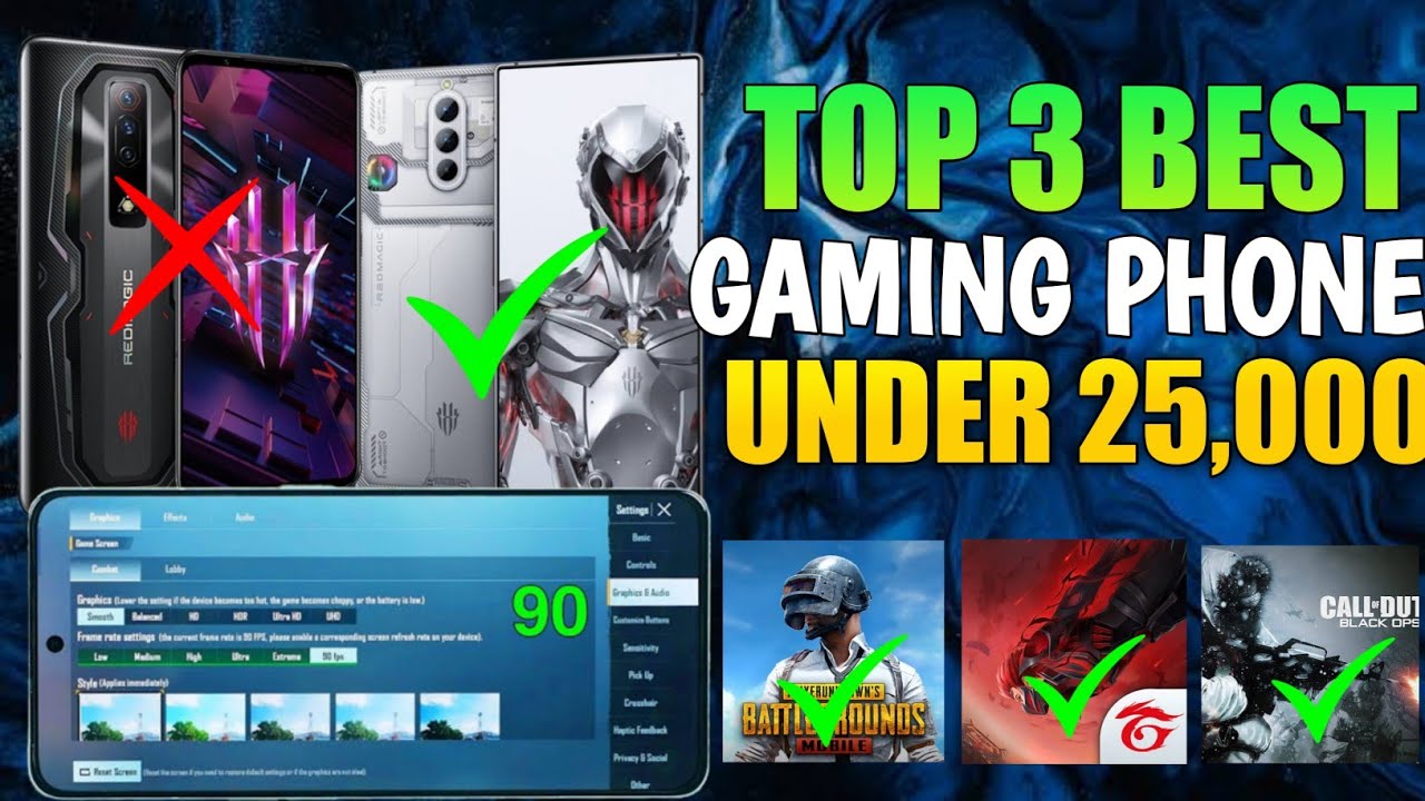 Top 3 BEST GAMING PHONE Under 25000 Budget* The Best* - YouTube
