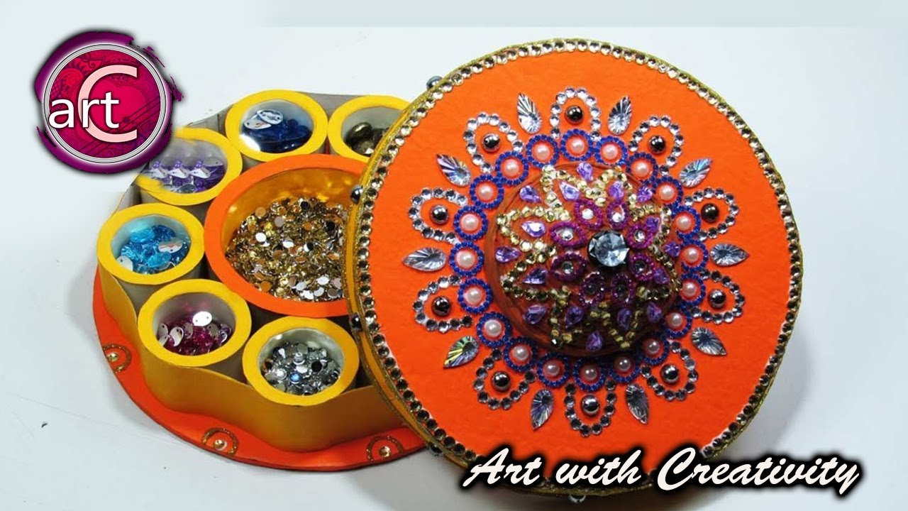 DIY Multi storage box | waste tape roll | best out of waste | Art with ...
