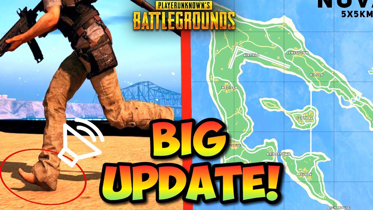 HUGE PUBG UPDATE COMING! - NEW MAP? FOOTSTEP SOUNDS CHANGES! - YouTube