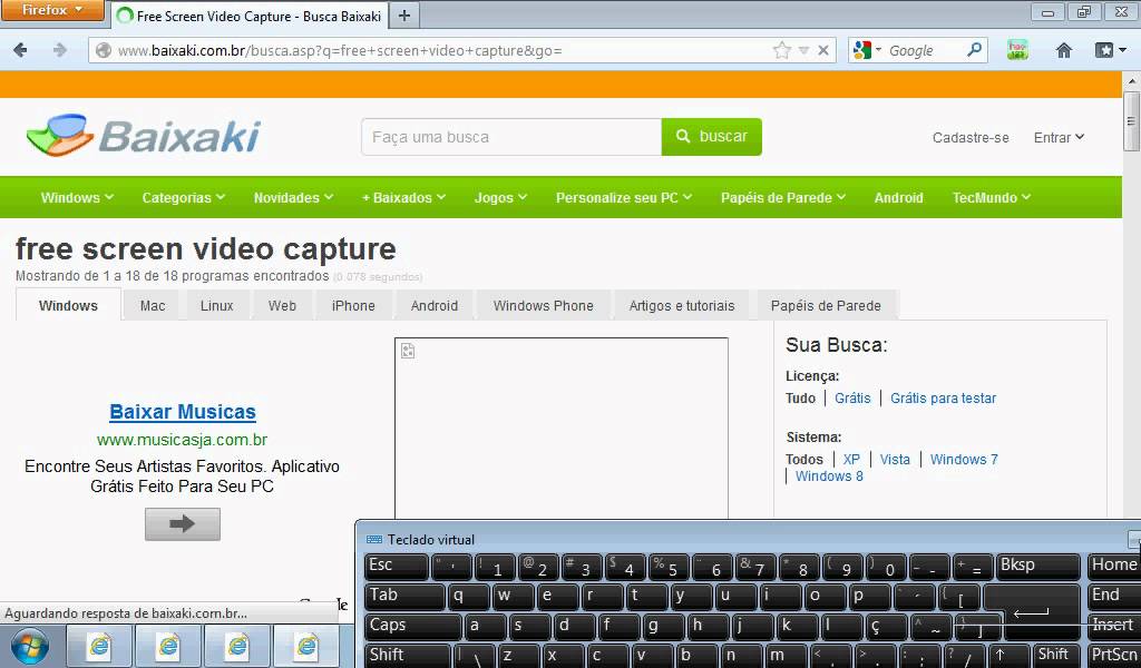 como filmar a tela do seu pc video aula - YouTube