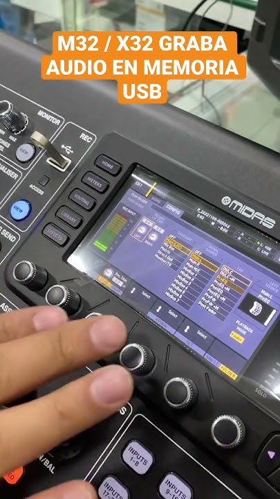#X32 #M32 GRABA AUDIO EN LA MEMORIA USB #curiososaudiopro #behringer #midasconsoles #audiotips ...