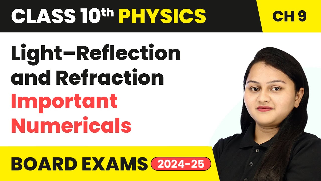 Light–Reflection and Refraction - Important Numericals | Class 10 ...