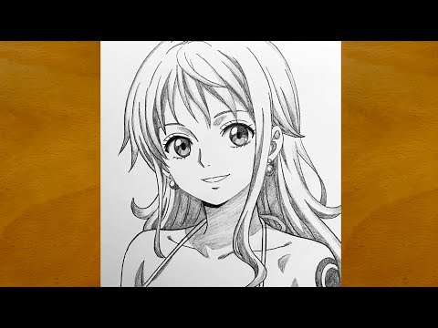 How to Draw Nami from One Piece || Beautiful Anime Girl Sketch || Easy Anime Drawing