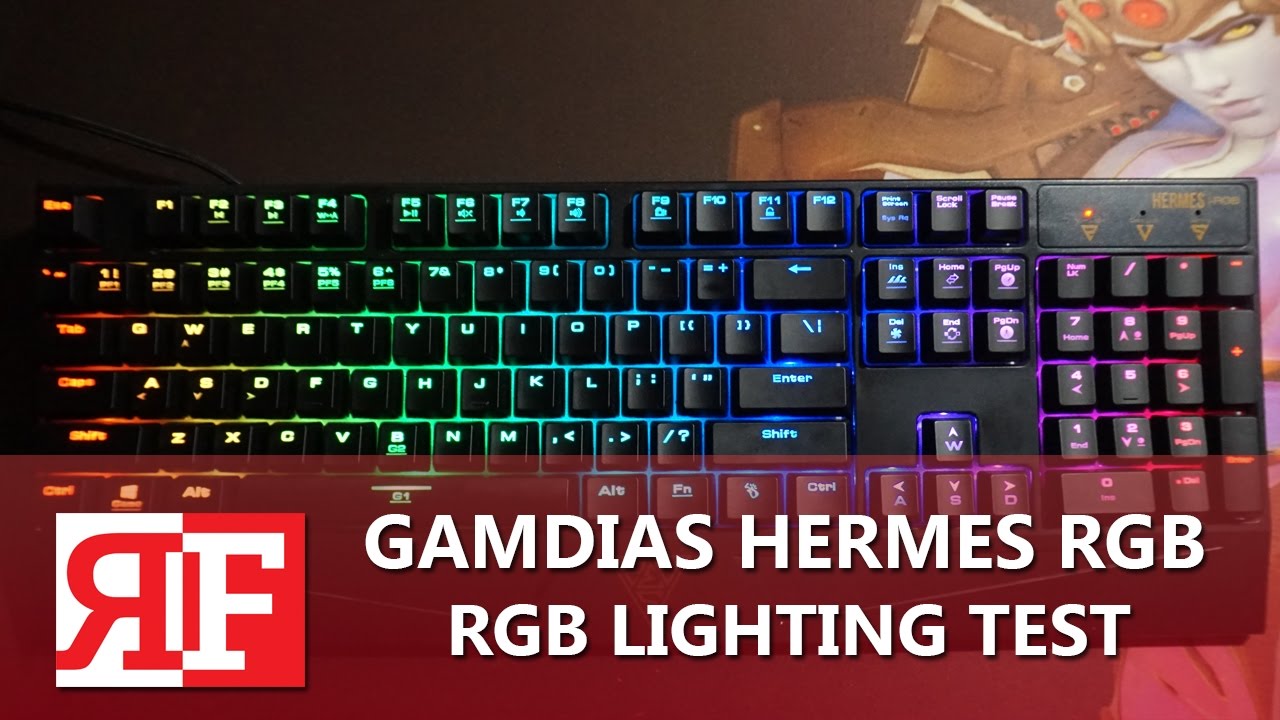 Gamdias Hermes RGB Lighting Effects Test - YouTube