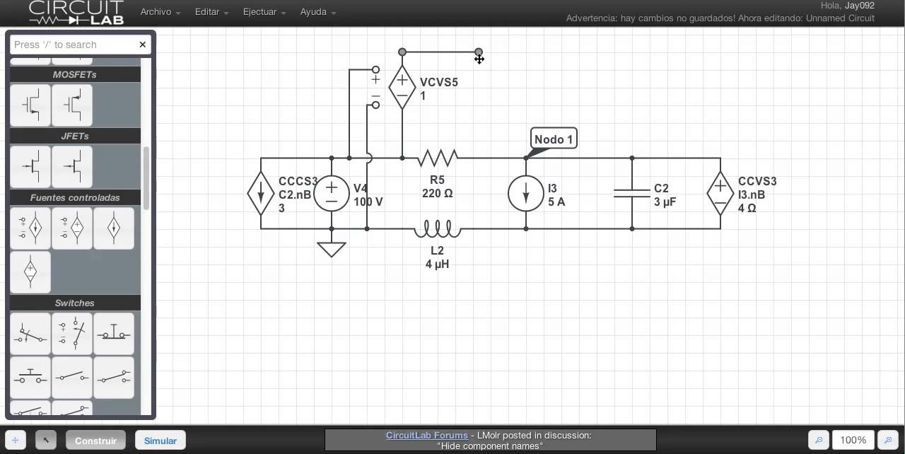 Guia basica de CircuitLab (#2) - YouTube