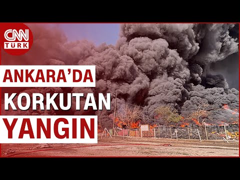 SON DAKİKA! 🚨 | Ankara'da Yangın Faciası! Geri Dönüşüm Tesisinde Büyük Yangın Çıktı #Haber