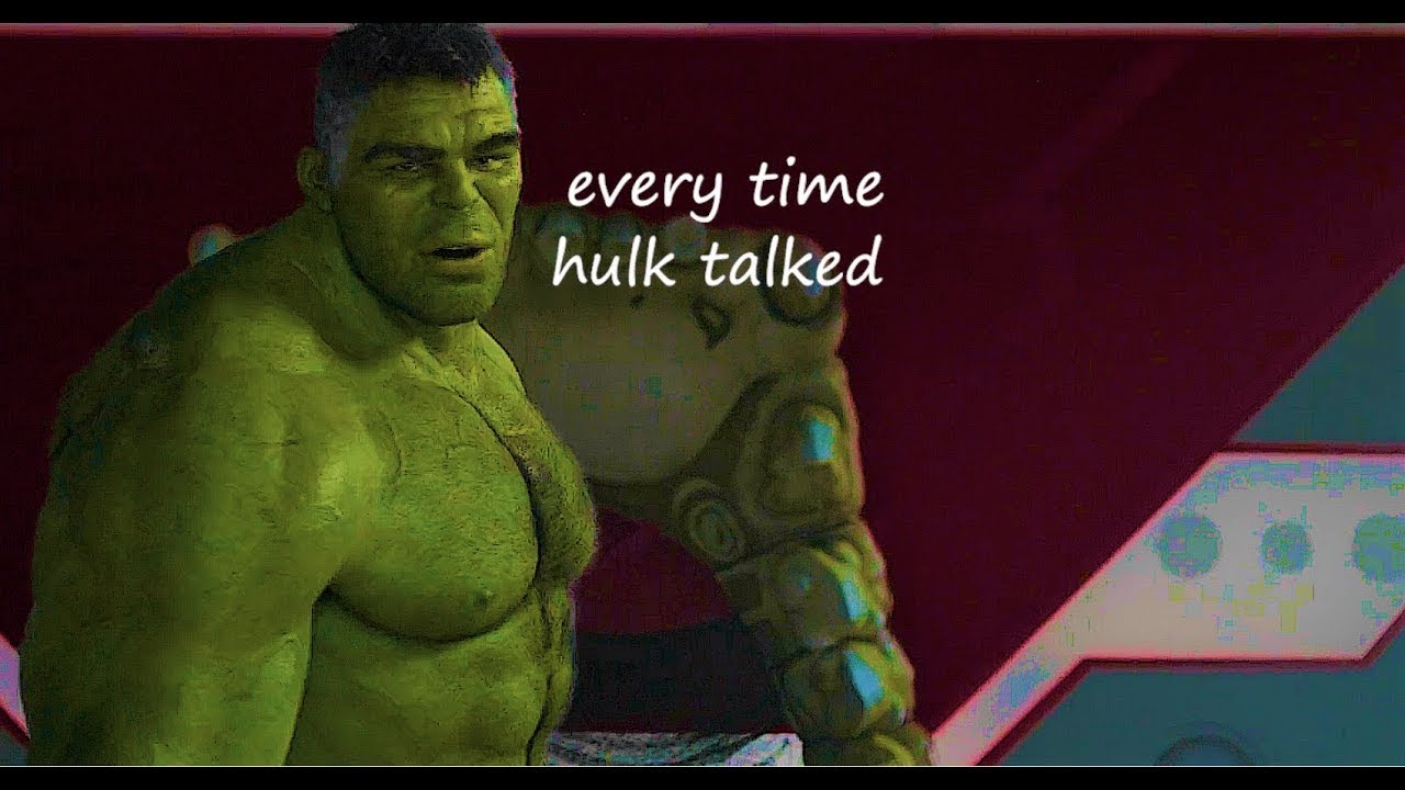 Every time hulk talked #marvel #hulk - YouTube
