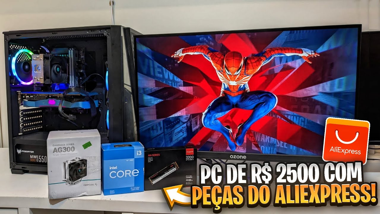 Roda Tudo! PC GAMER via AliExpress por R$ 2500,00 - Intel Core - YouTube