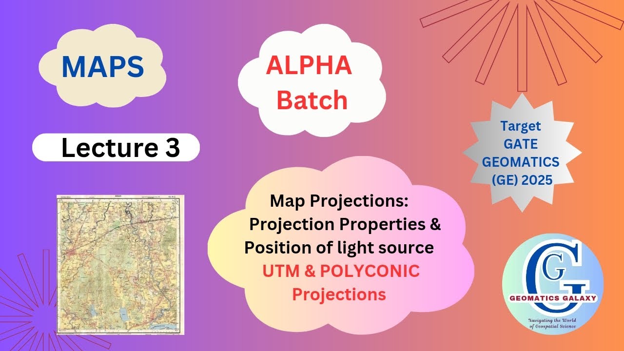ALPHA BATCH| Gate GE 2025| Maps| Class 3| Projection Properties| Light ...