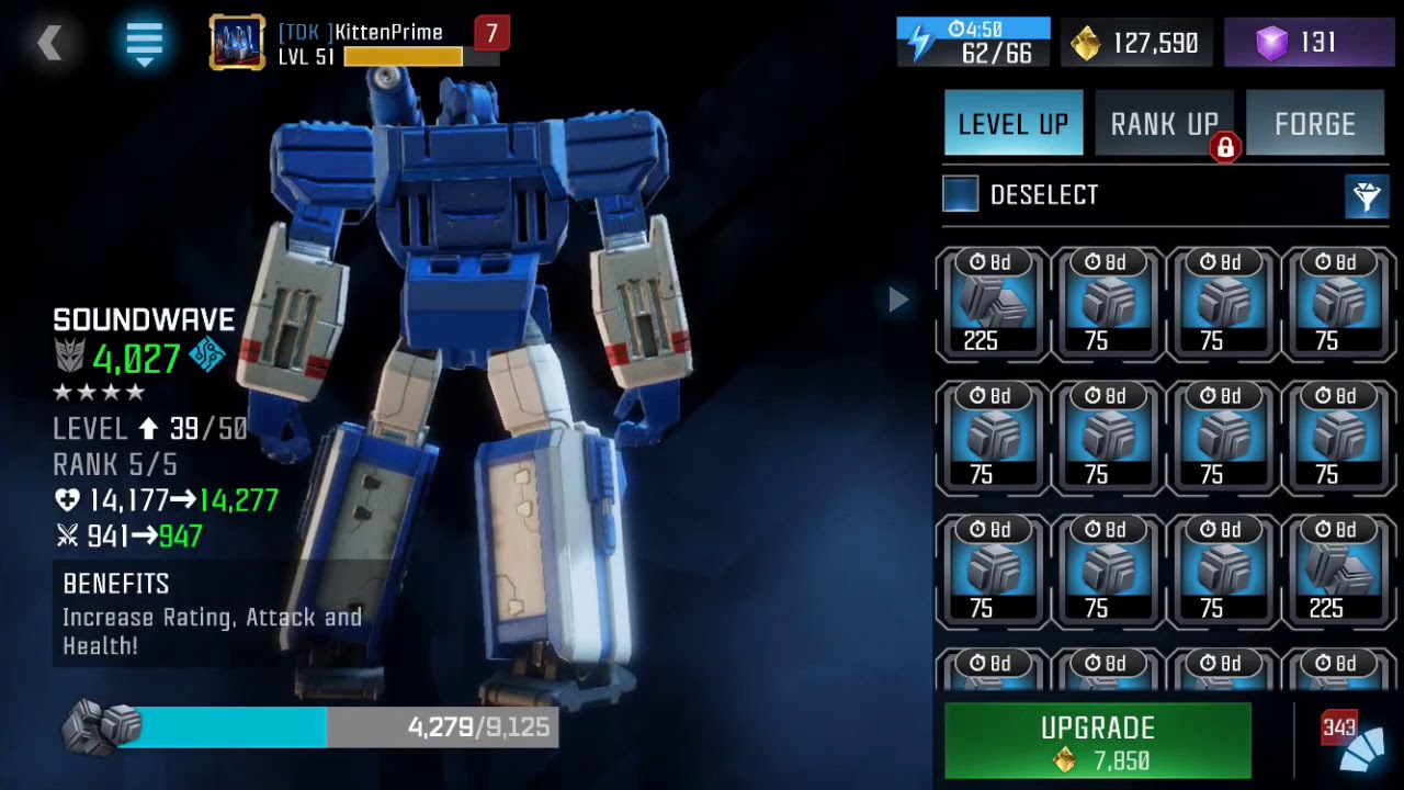 Rank 5 Max Forge Soundwave! - Transformers: Forged To Fight - YouTube