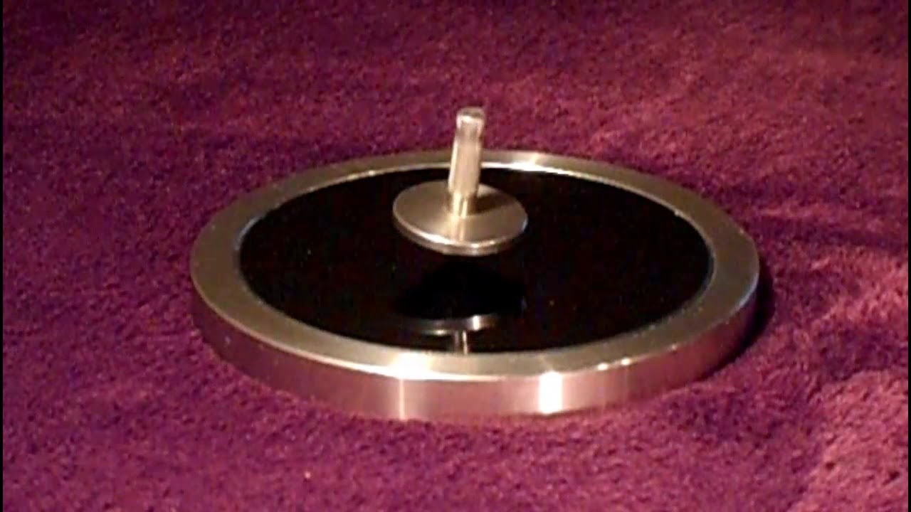 EDC Keychain Spinning Top on foreverspin base. - YouTube