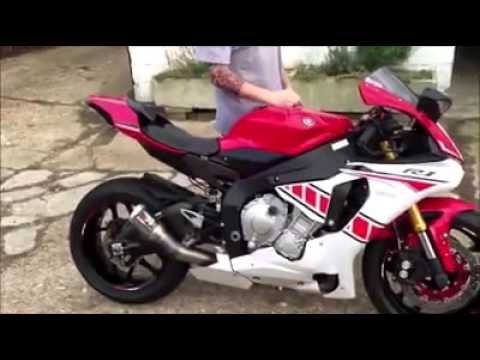 2015 Yamaha YZF-R1 austin racing exhaust insane sound - YouTube