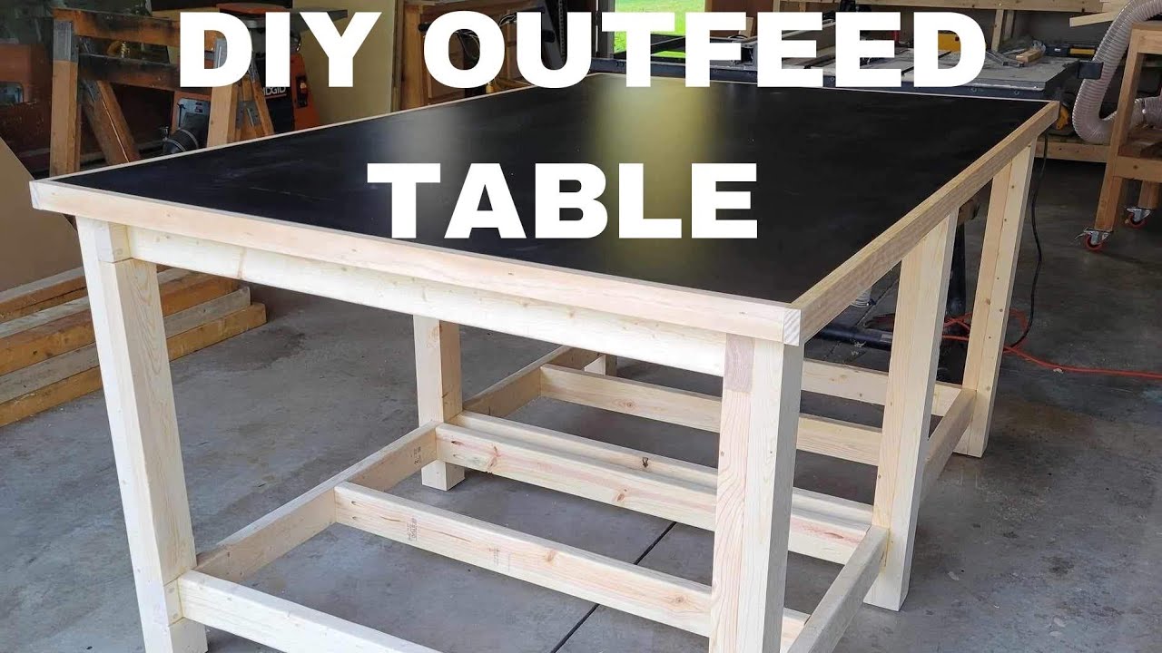 DIY - - CHEAP and SIMPLE Outfeed Table // Workbench - YouTube