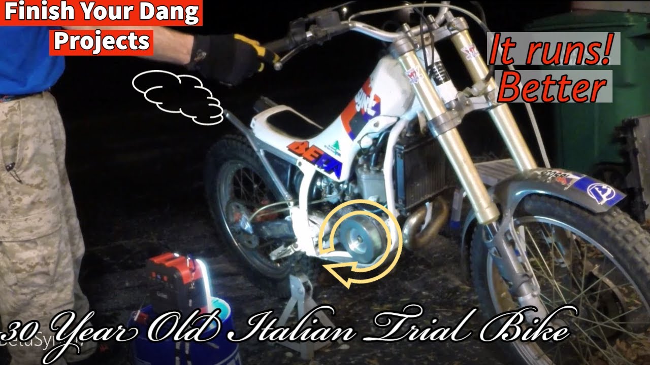 Vintage Beta Synt Trial Bike It RUNS! at 13:50 Part6 P1E6 - YouTube