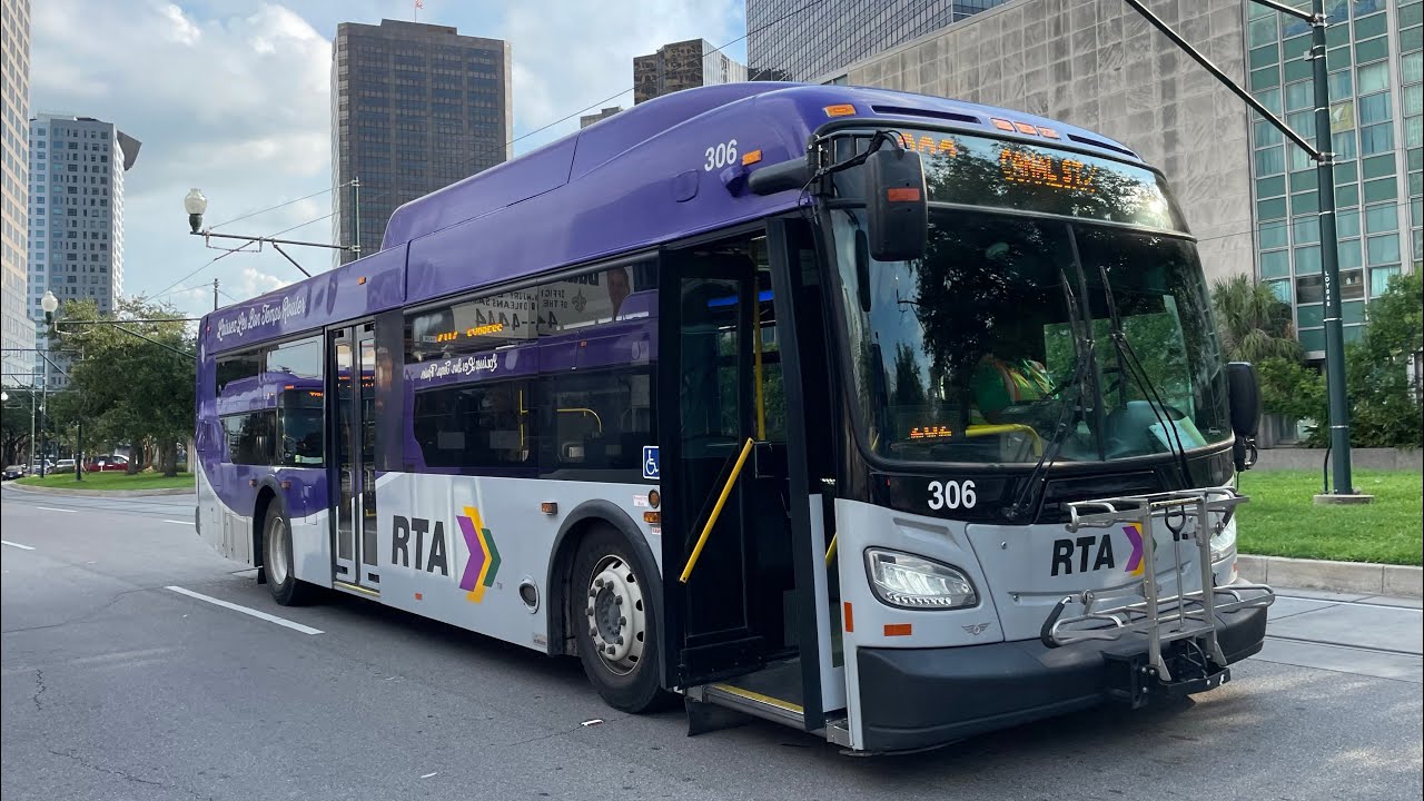 2021 New Flyer XD35 - New Orleans NORTA Bus 306 - Route 202 Airport ...