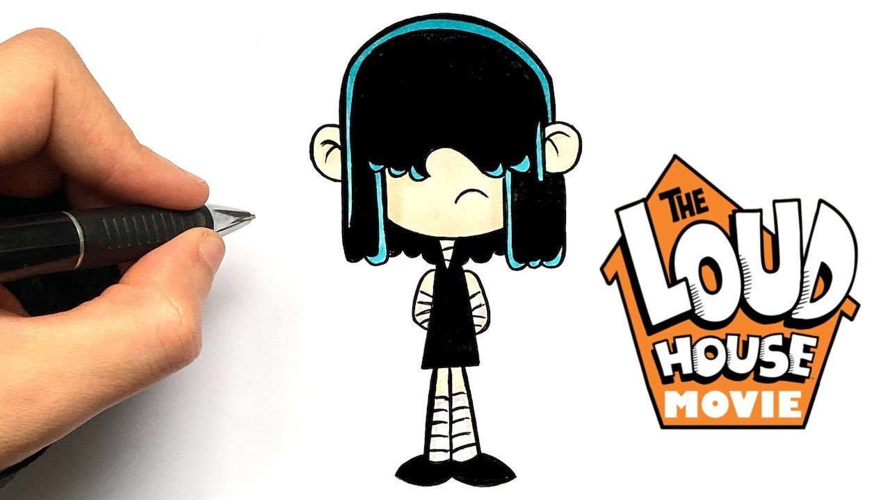 HOW TO DRAW LUCY LOUD - THE LOUD HOUSE - YouTube