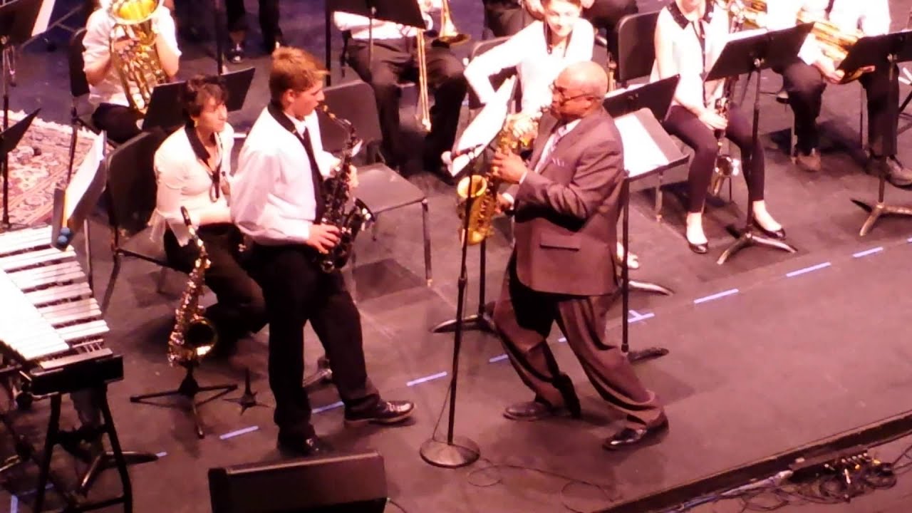 Liam Locke & Ron Carter Sax Off at Aspen High School Spring Concert ...