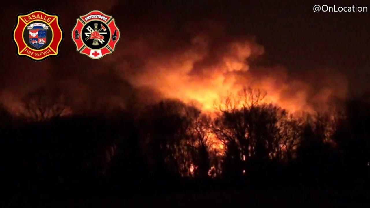 2nd Alarm Fire On Fighting Island, ON - LaSalle Fire On Scene - YouTube