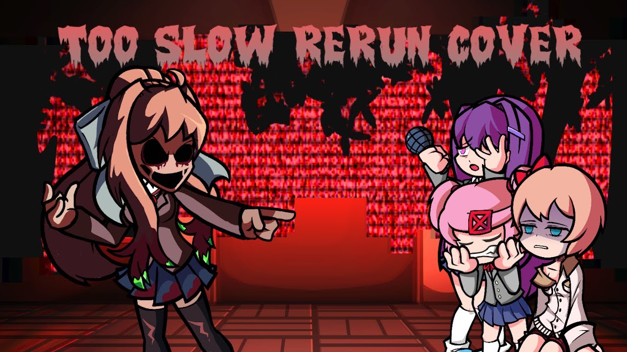 Too Much Literature - Too slow RERUN Cover (DDTO Bad Ending) | FNF ...