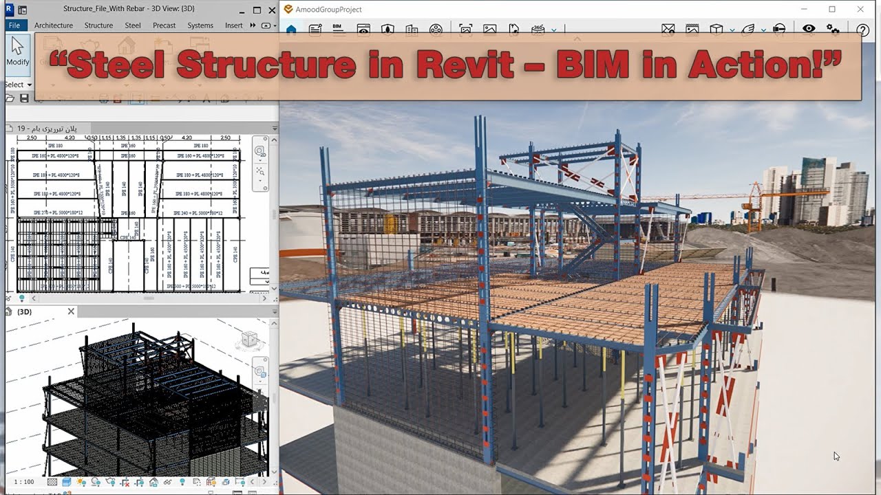 Steel Structure Modeling in Revit | BIM Workflow with Shear Walls ...