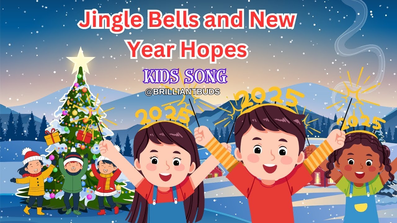 Jingle Bells and New Year Hopes ; Kids song #chritsmas #newyear2025 ...