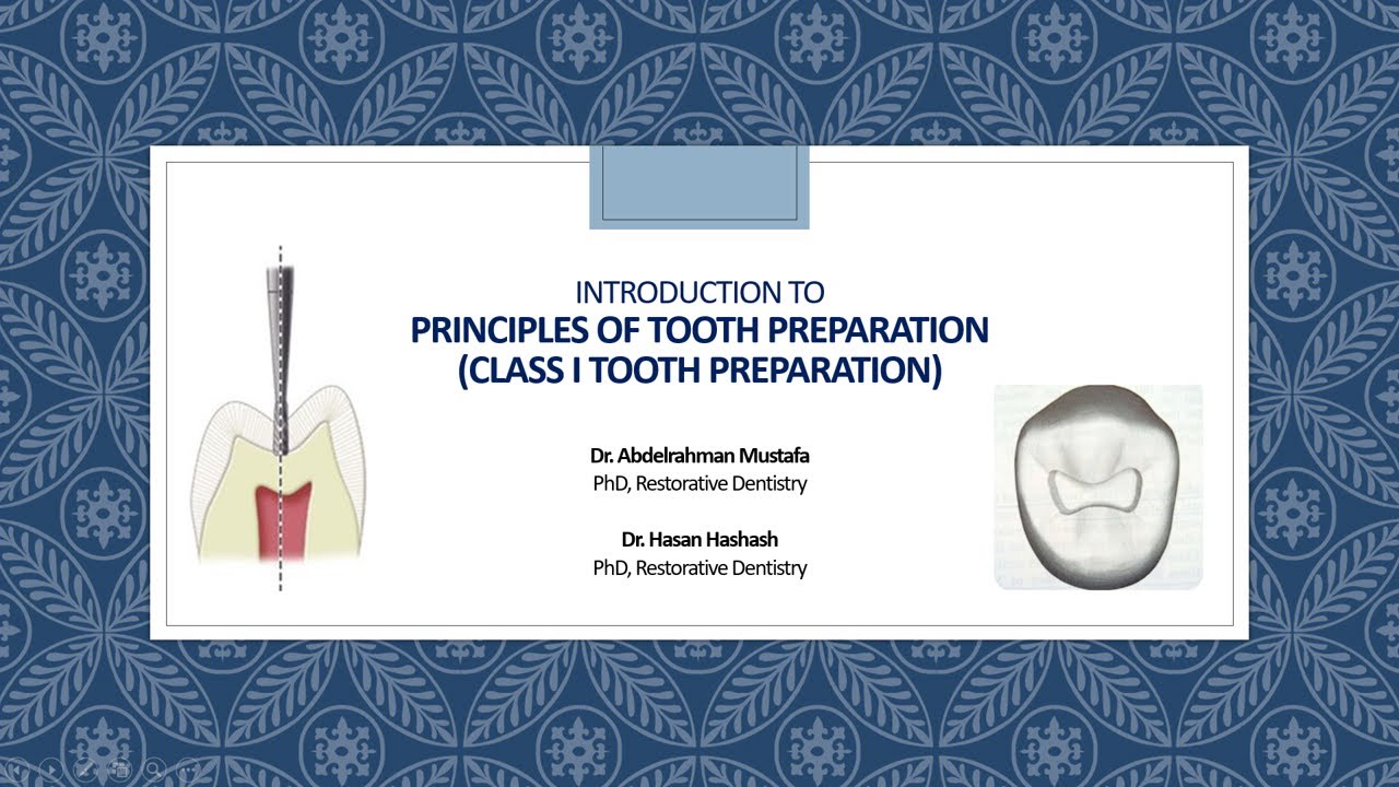 Introduction to the General Principles of Tooth Preparation + Intro to ...