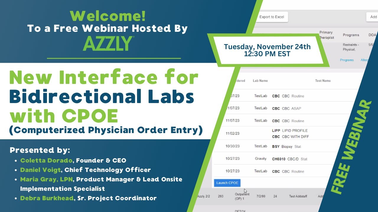 AZZLY® Rize™ New Interface for Bidirectional Labs with CPOE ...