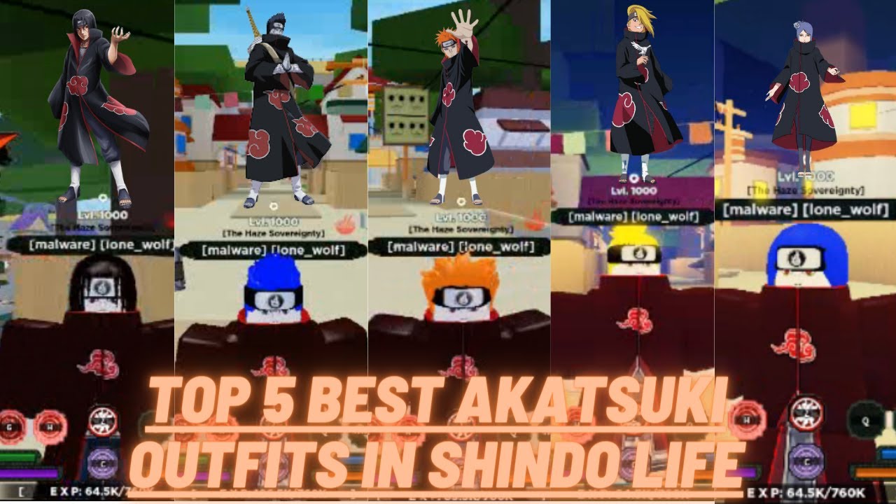 [Updated] Top 5 Best Akatsuki Outfits To Use in Shindo Life Rellgames ...