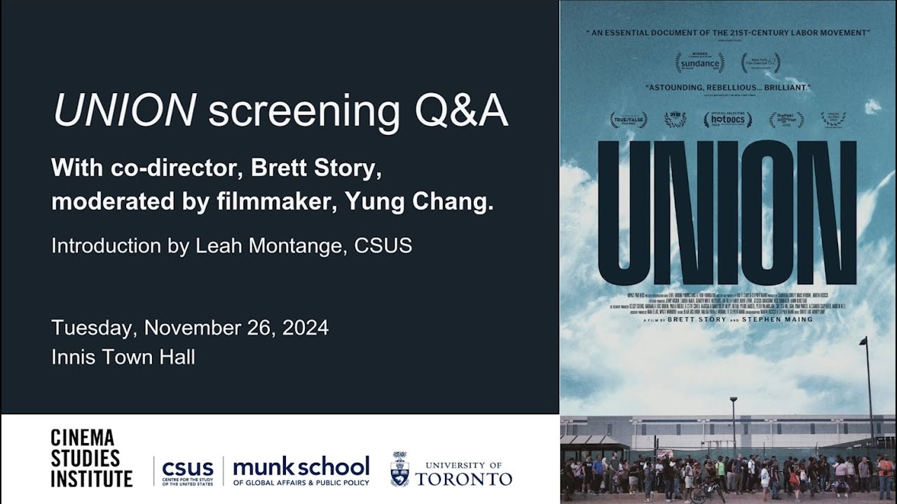UNION screening Q&A with Brett Story - YouTube