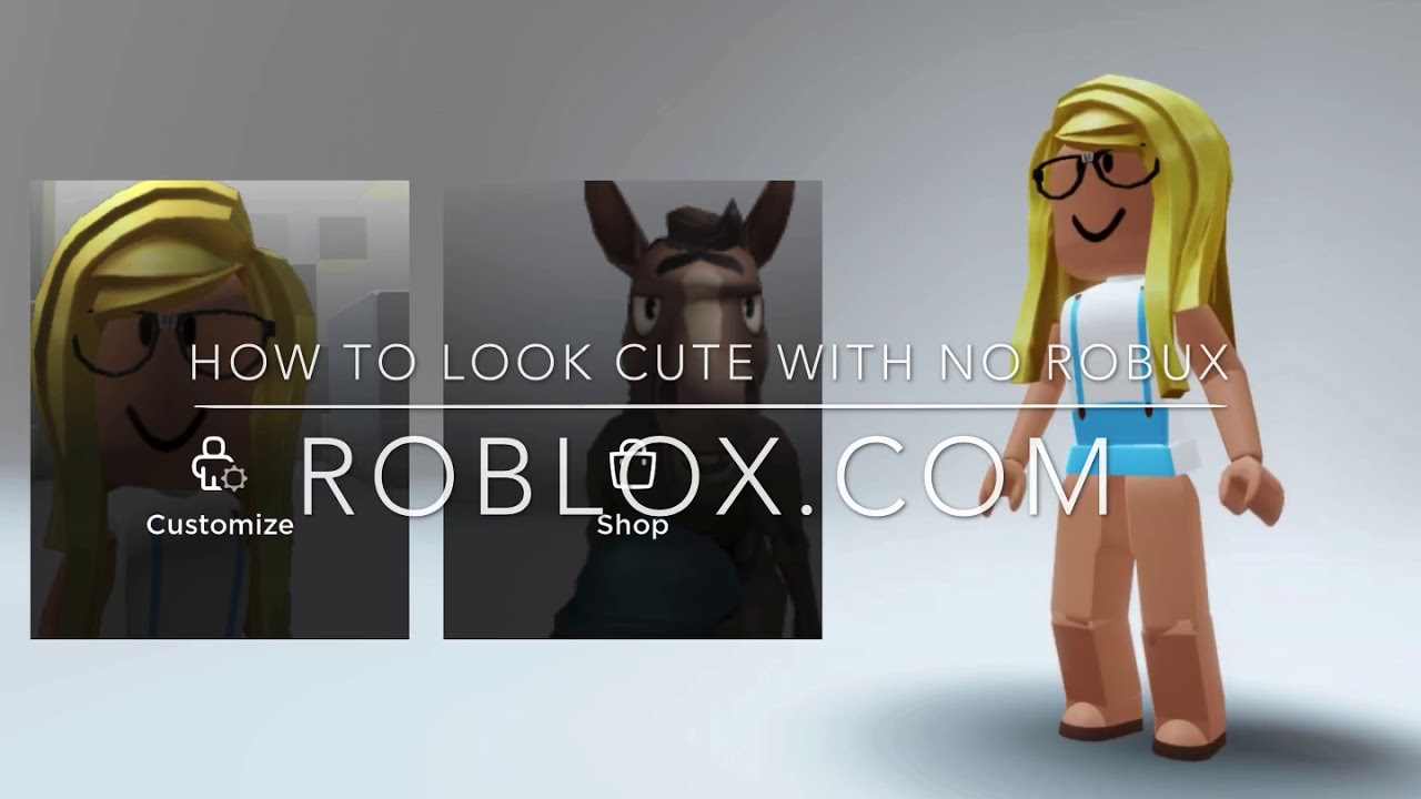 How to look cute without robux! - YouTube