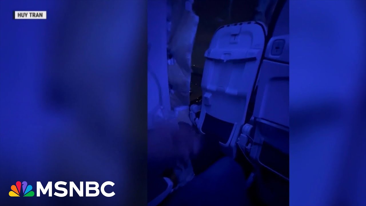 Newly-released footage from inside Alaska Airlines flight shows plane ...