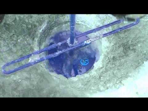 Slusher by Fishmor "The Only Way To Clean An Ice Hole." - YouTube