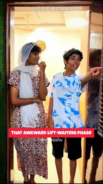AWKWARD LIFT WAIT #shorts #relatives #family #home #awkward #comedy # ...
