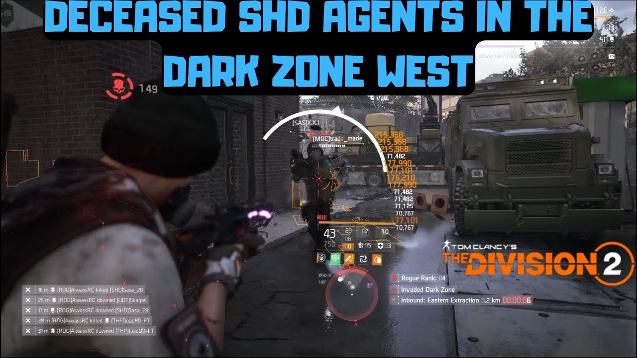 The Division 2 I Deceased SHD Agents in the Dark Zone West I PvP I - YouTube